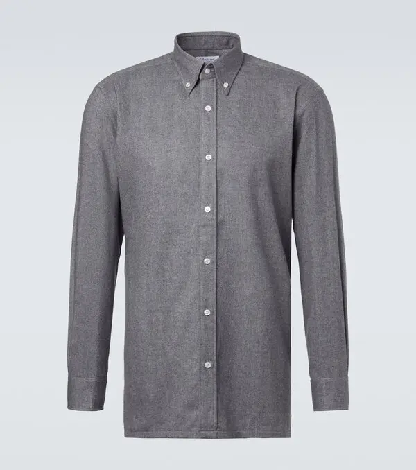 Charvet Cotton Flannel Shirt - Grey