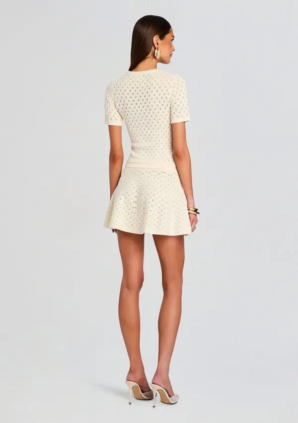 SEROYA Josie Knit Top - Eggshell