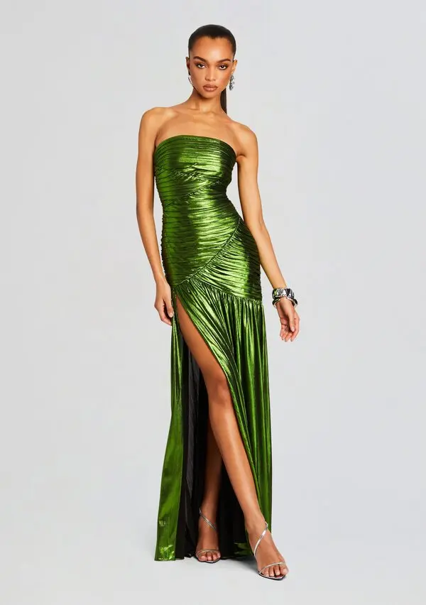 Retrofete Josie Strapless Dress - Lime