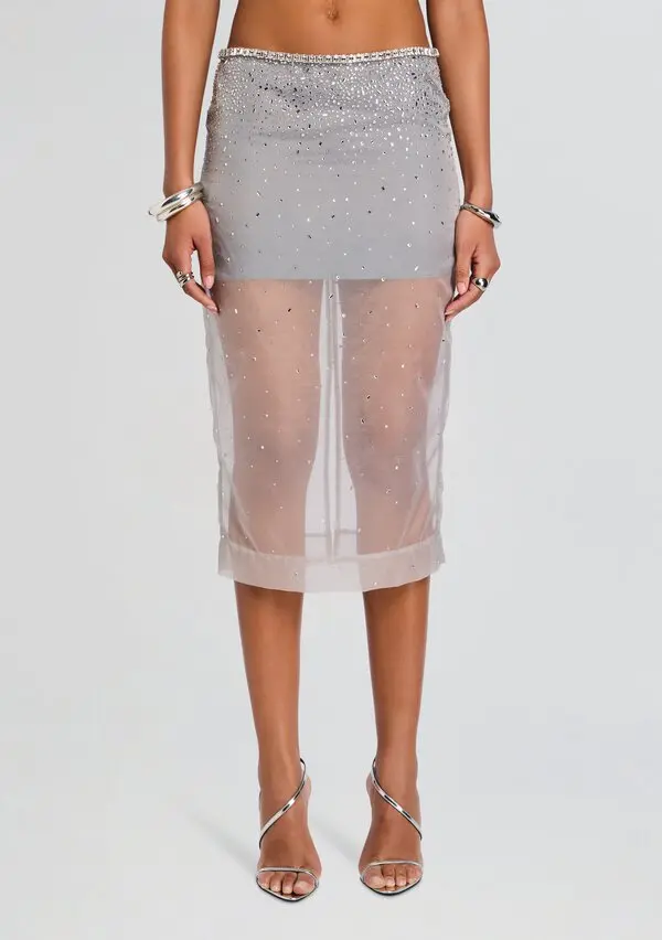 Retrofete Pari Embellished Skirt