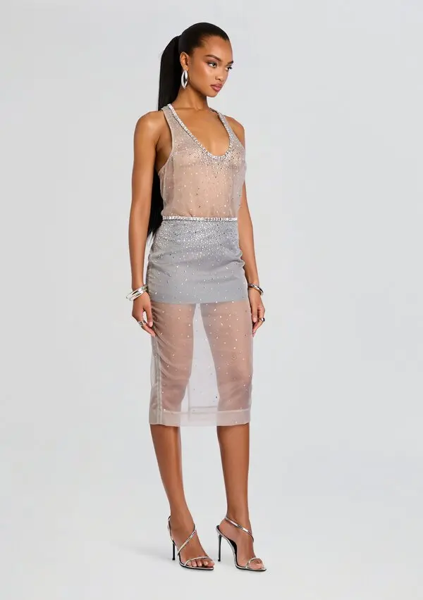 Retrofete Pari Embellished Skirt