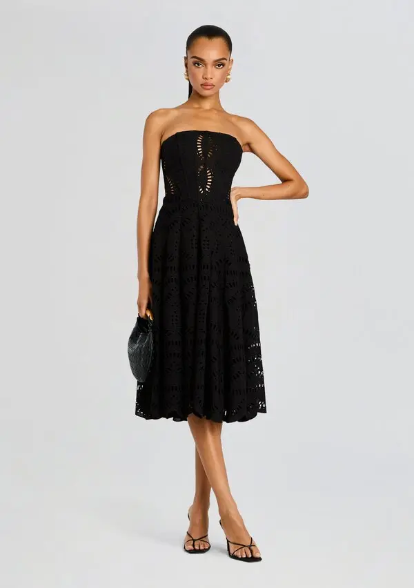 Charo Ruiz Ibiza Galik Midi Dress - Black