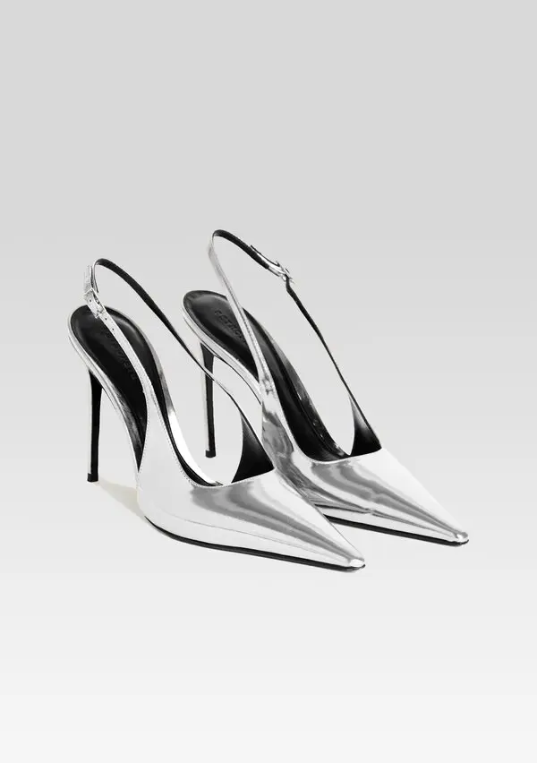 Retrofete Cindy Slingback Heel - Silver