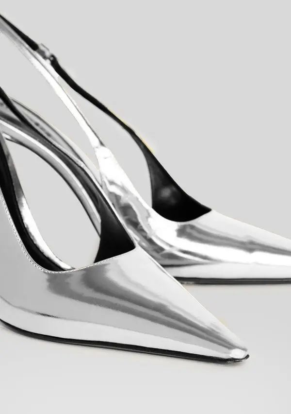 Retrofete Cindy Slingback Heel - Silver