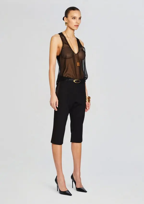 Retrofete Shye Silk Tank - Black