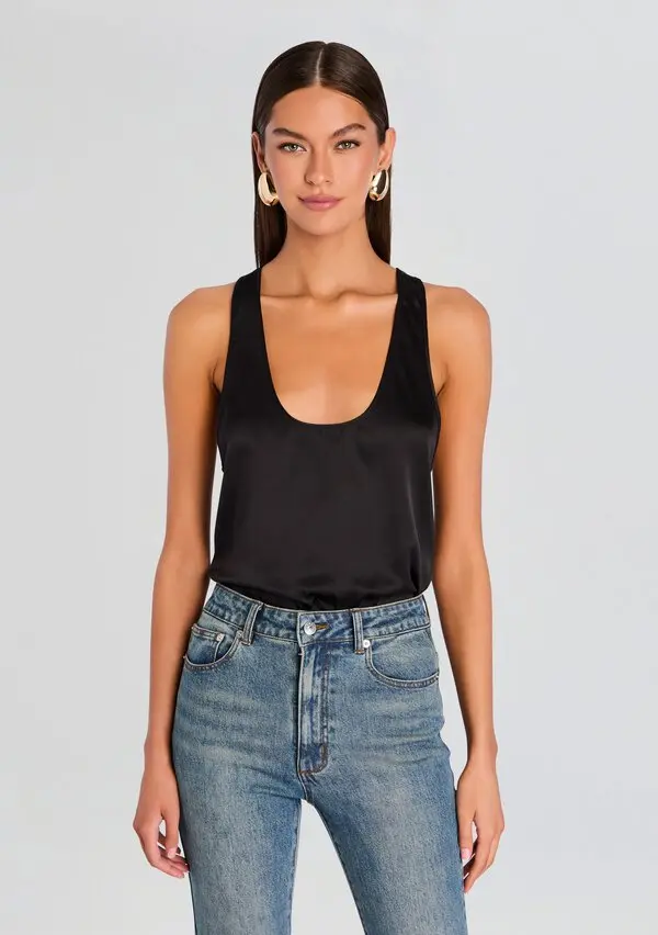 Retrofete Dori Silk Top - Black