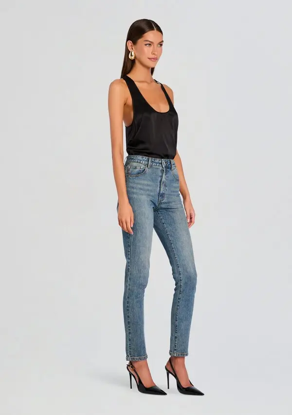 Retrofete Dori Silk Top - Black