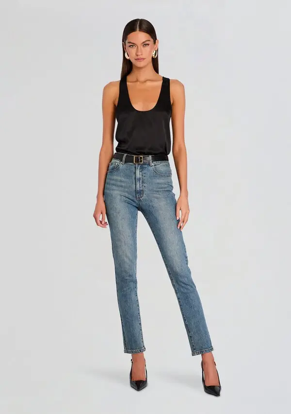 Retrofete Dori Silk Top - Black