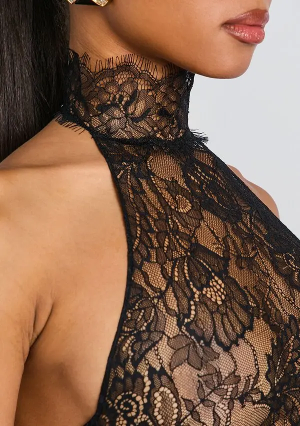 Retrofete Violet Lace Top - Black