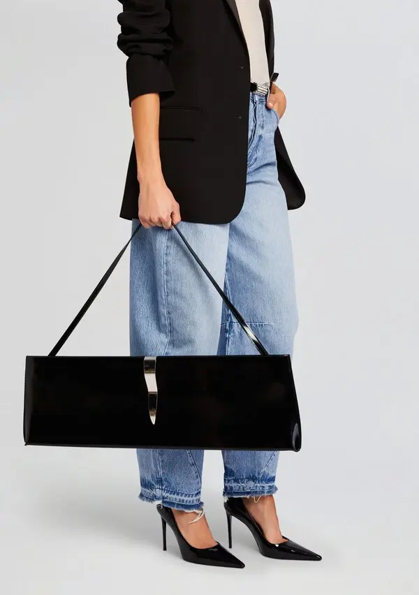 Retrofete Ruth Large Shoulder Bag - Black/silver