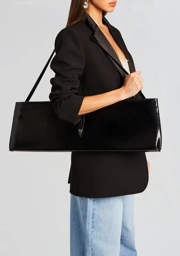 Retrofete Ruth Large Shoulder Bag - Black/silver