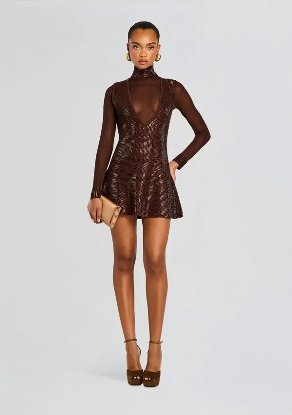 Retrofete Bastet Embellished Mini Dress