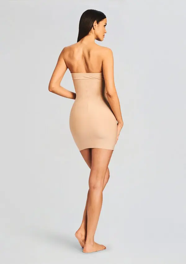 Commando Two-faced Tech Control Strapless Slip - Beige