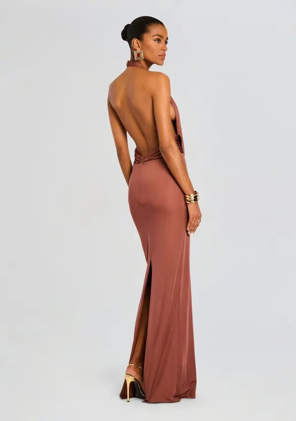 Retrofete Payton Gown - Chestnut