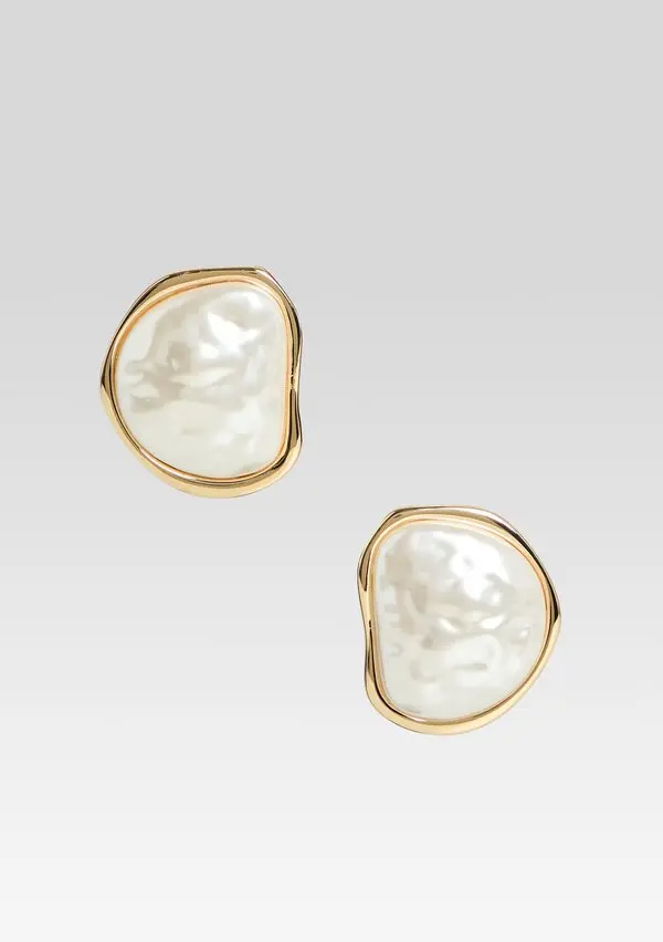 Retrofete Fiorenza Pearl Earrings - Pearl White