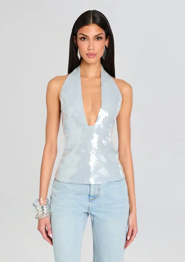 Retrofete Joy Sequin Top