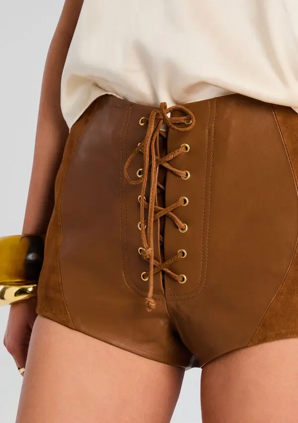 Retrofete Agda Suede Short