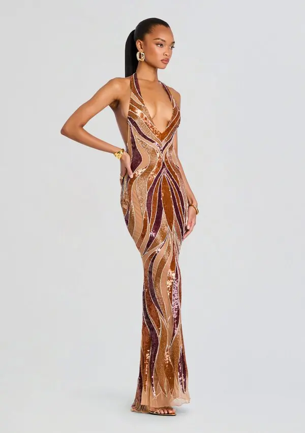 Retrofete Emryn Embellished Gown