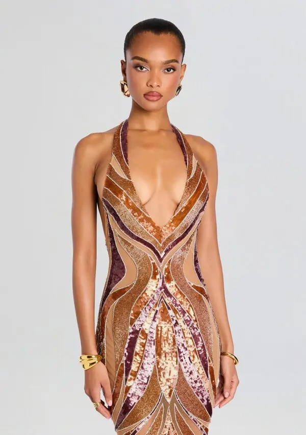 Retrofete Emryn Embellished Gown