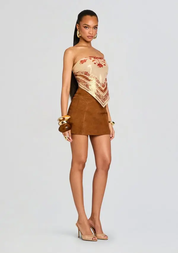Retrofete Juana Suede Mini Skirt