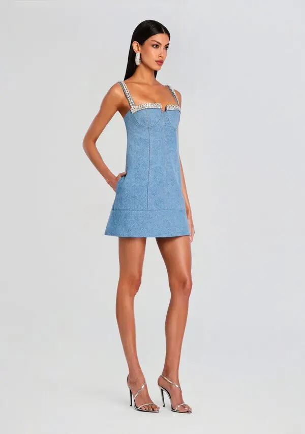 Retrofete Elin Denim Shift Dress