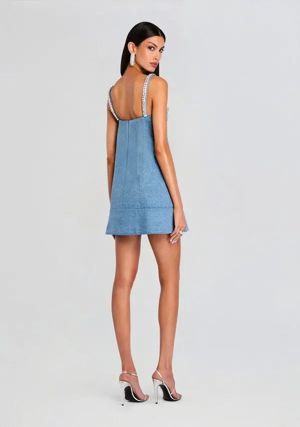 Retrofete Elin Denim Shift Dress