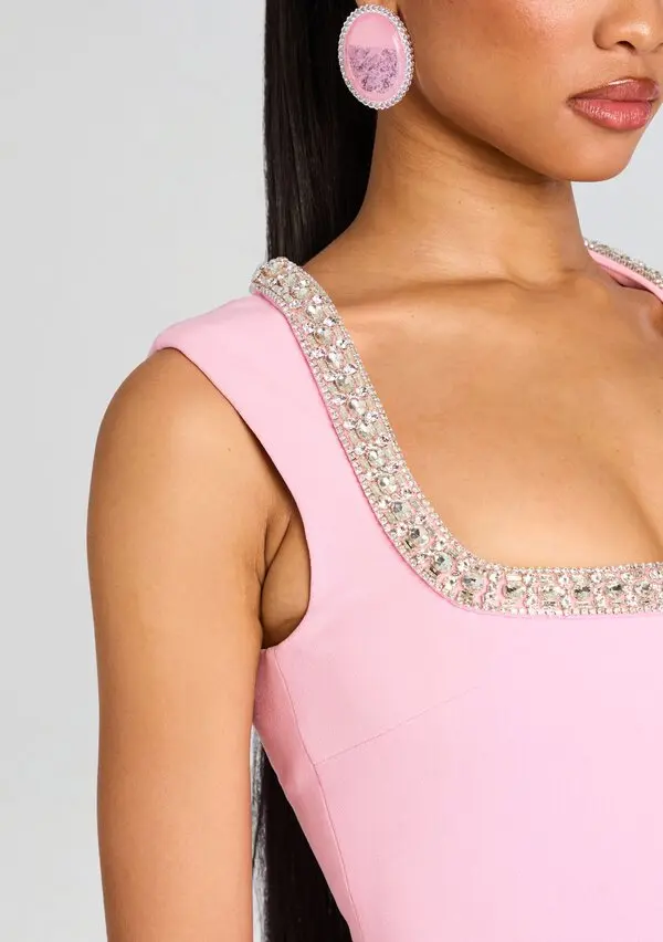 Retrofete Bexley Embellished Dress - Primrose