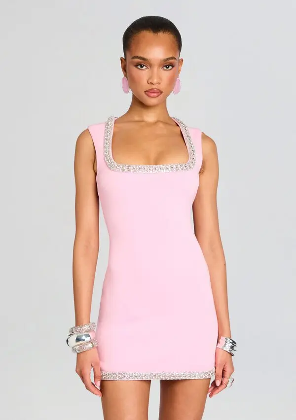 Retrofete Bexley Embellished Dress - Primrose