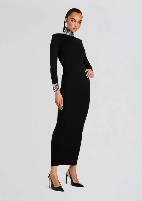 Retrofete Monroe Knit Gown - Black