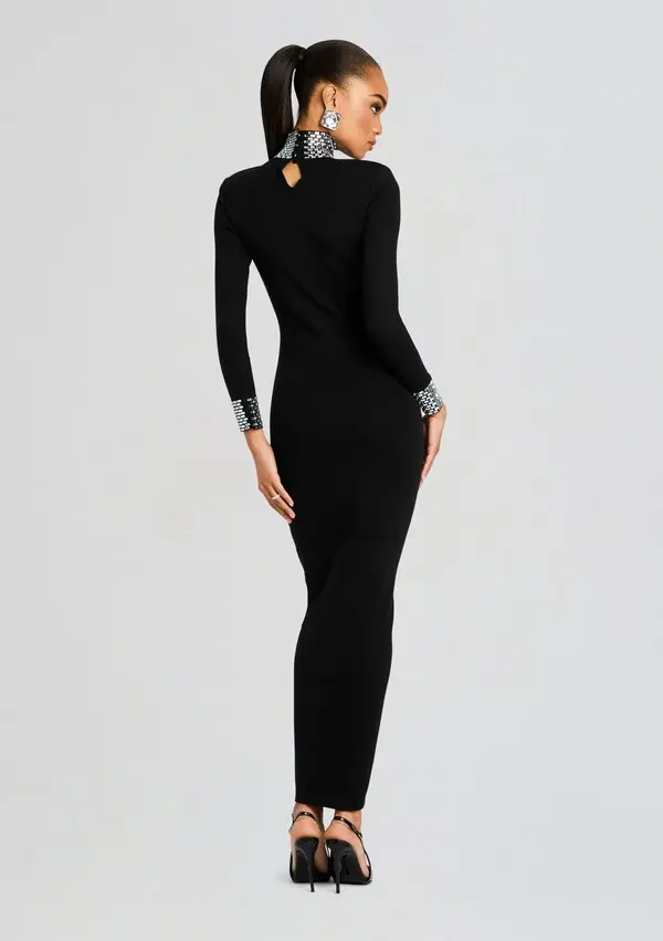 Retrofete Monroe Knit Gown - Black