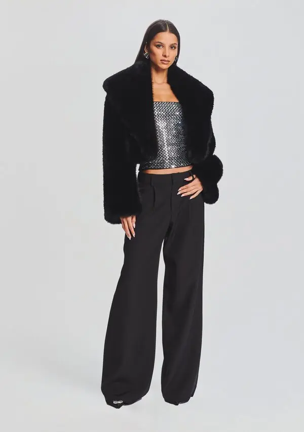Retrofete Cadence Faux Fur Coat