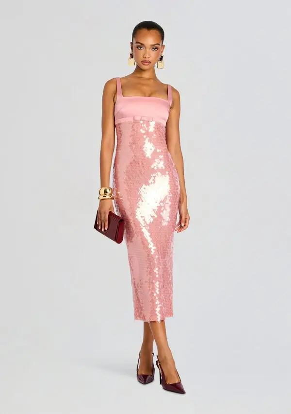 Retrofete Yvaine Sequin Dress - Rose