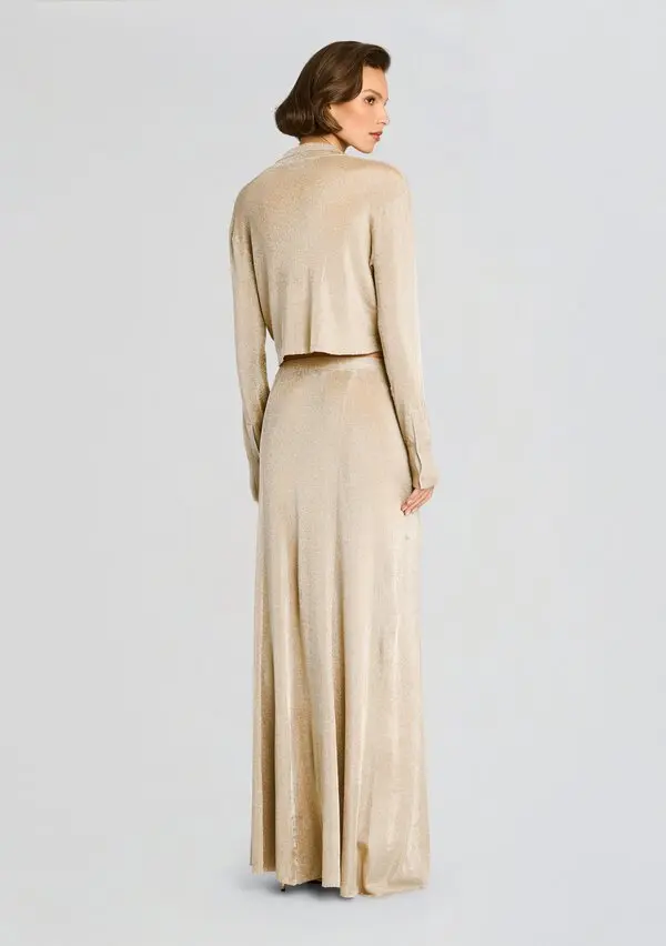 SEROYA Jessa Metallic Knit Top