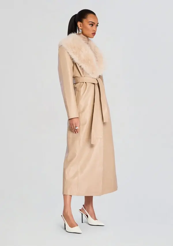 Retrofete Kieran Lambskin Trench Coat