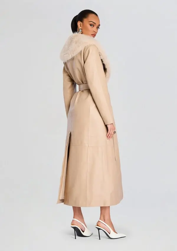 Retrofete Kieran Lambskin Trench Coat