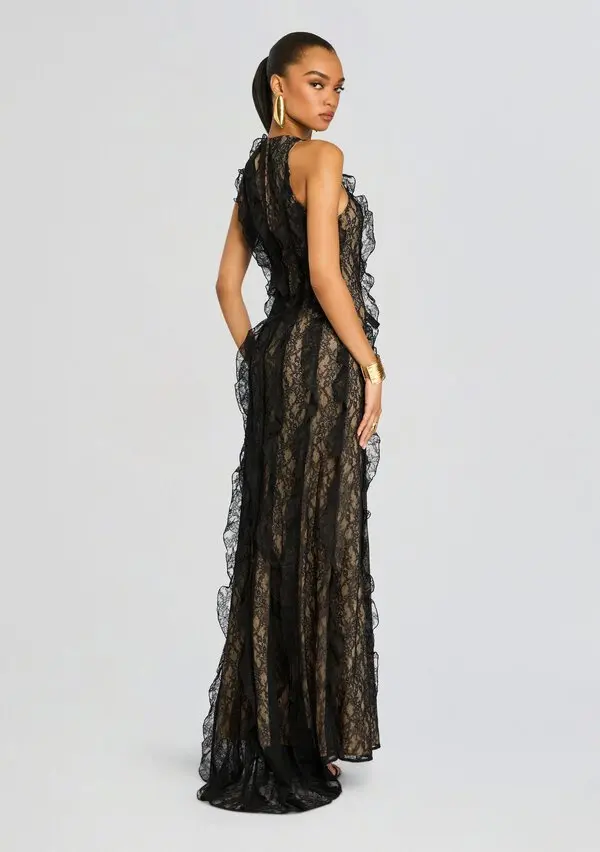 SANS FAFF Lace Evening Dress