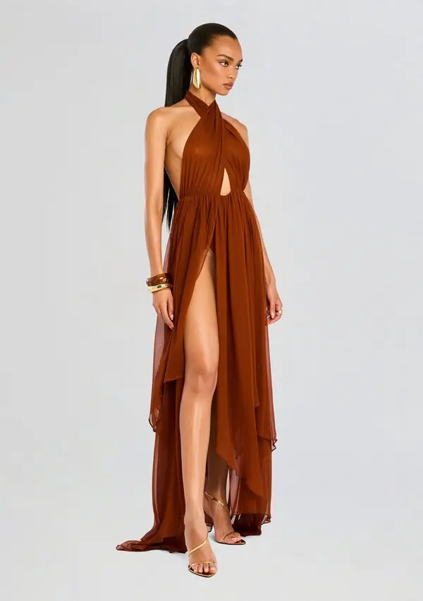 Retrofete Ina Silk Chiffon Dress