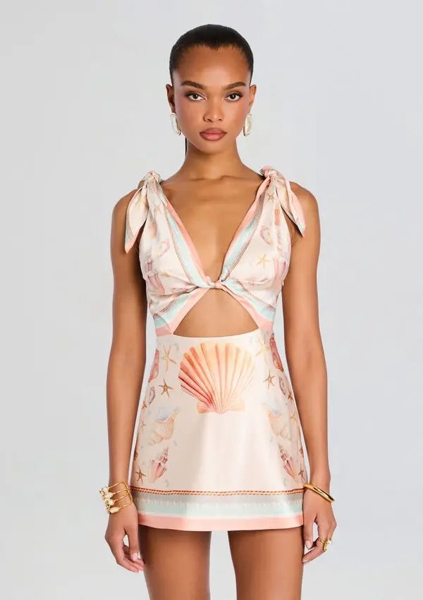 Retrofete Icelyn Mini Dress - Shell Foulard