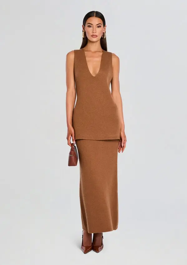 SEROYA Hazel Knit Maxi Skirt