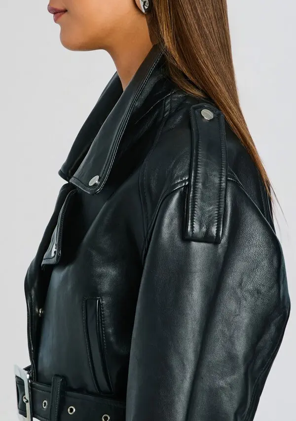 Retrofete Victoria Leather Moto Jacket