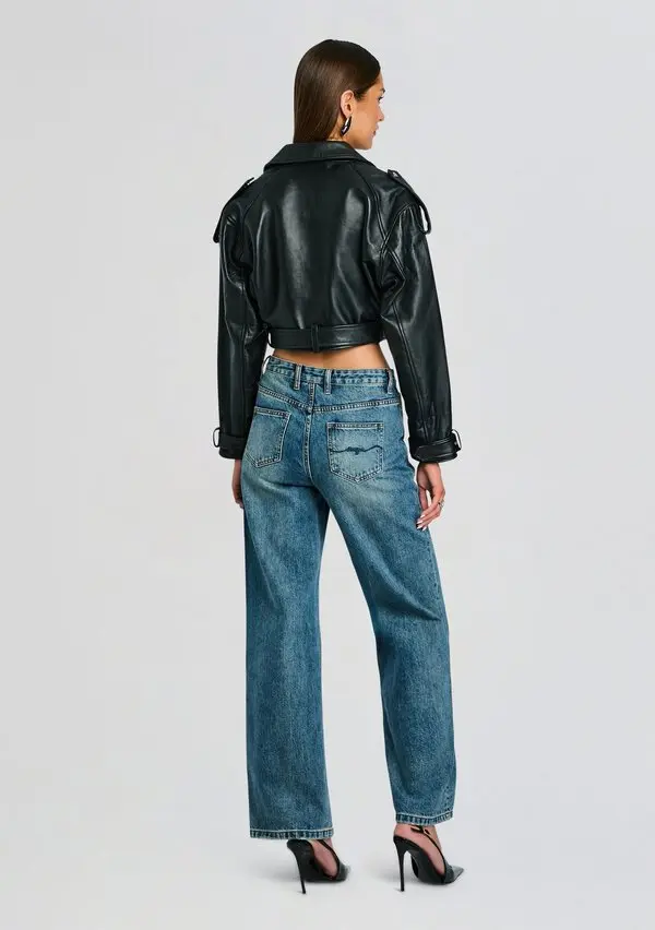 Retrofete Victoria Leather Moto Jacket