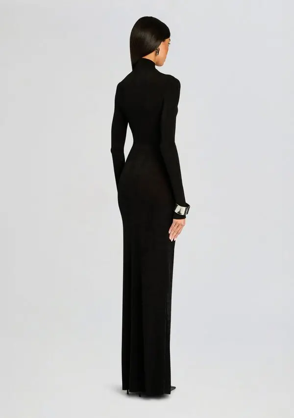 SEROYA Kim Maxi Dress - Black