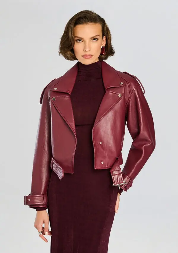 Retrofete Einsley Leather Jacket - Port