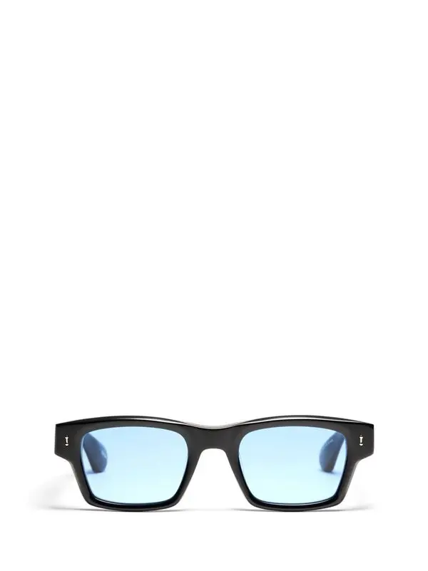 PETER AND MAY Rectangular Sunglasses - Black / Blue