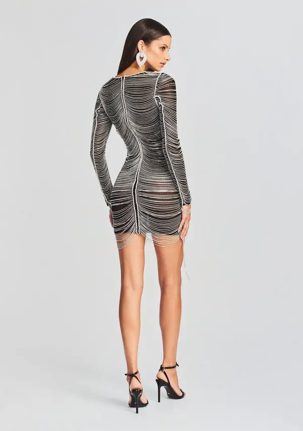 Retrofete Jacqueline Crystal Embellished Dress