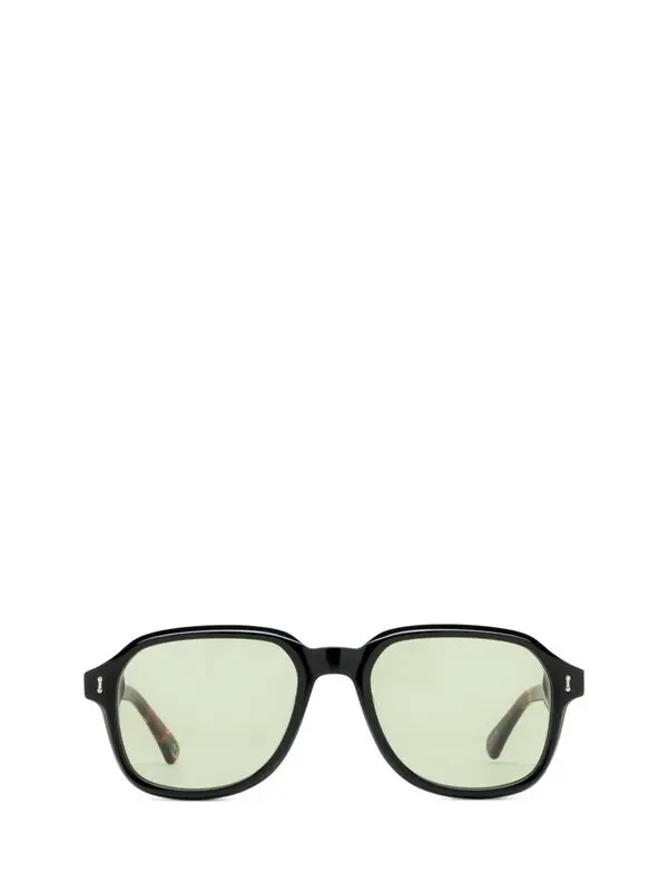 PETER AND MAY 126 Sunglasses - Black & Dark Turtle / Graphite Green