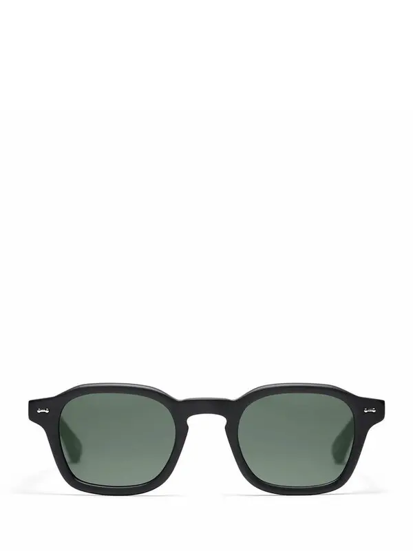 PETER AND MAY Squarish Sunglasses - Black Mat / G15