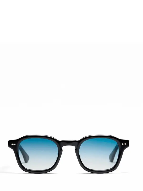 PETER AND MAY Square Frame Sunglasses - Black / Fade Blue