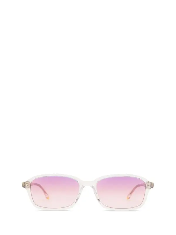 PETER AND MAY Rectangular Sunglasses - Crystal / Rainbow Purple