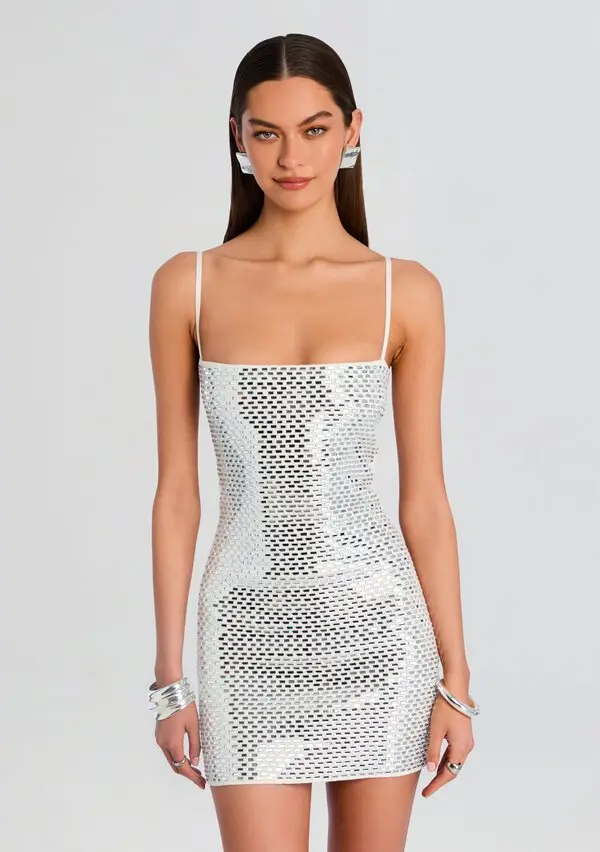 Retrofete Avanyah Knit Dress In White | Editorialist